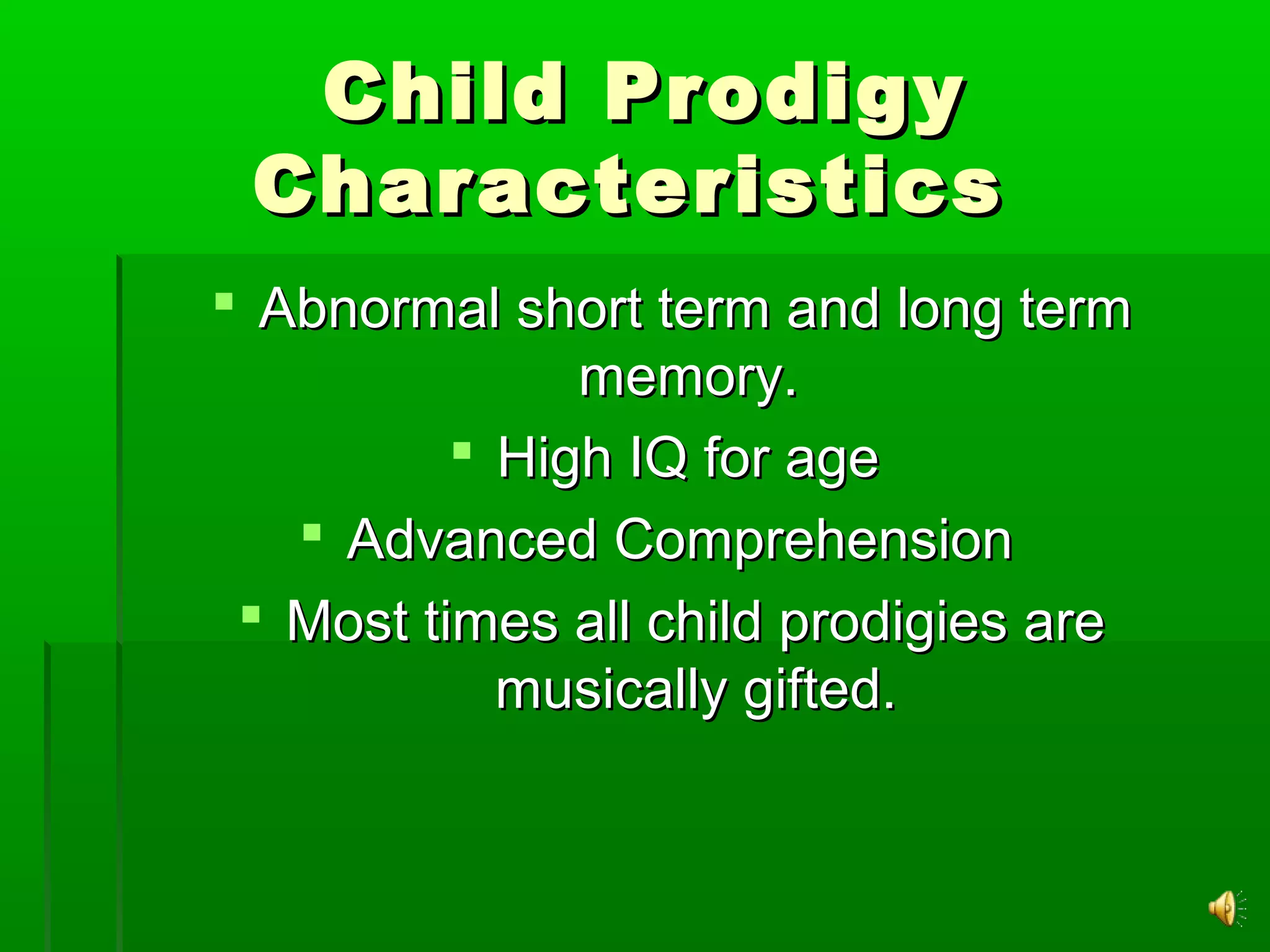 The child prodigy | PPT