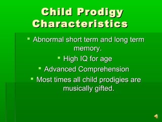 The child prodigy | PPT