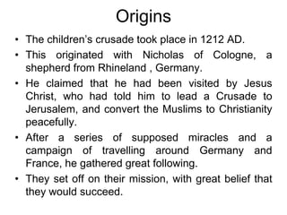 The children's crusade crusades | PPTX