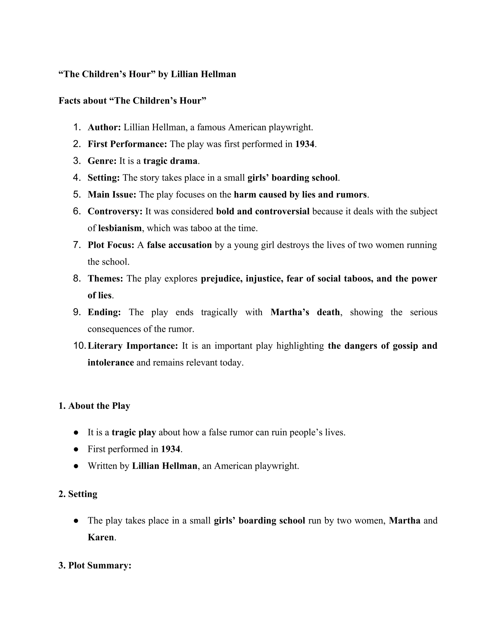 “The Children’s Hour” by Lillian Hellman.docx