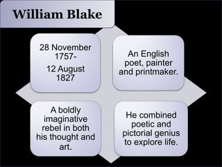 Poem - The Chimney Sweeper | PPTX | Poetry | Books and Literature