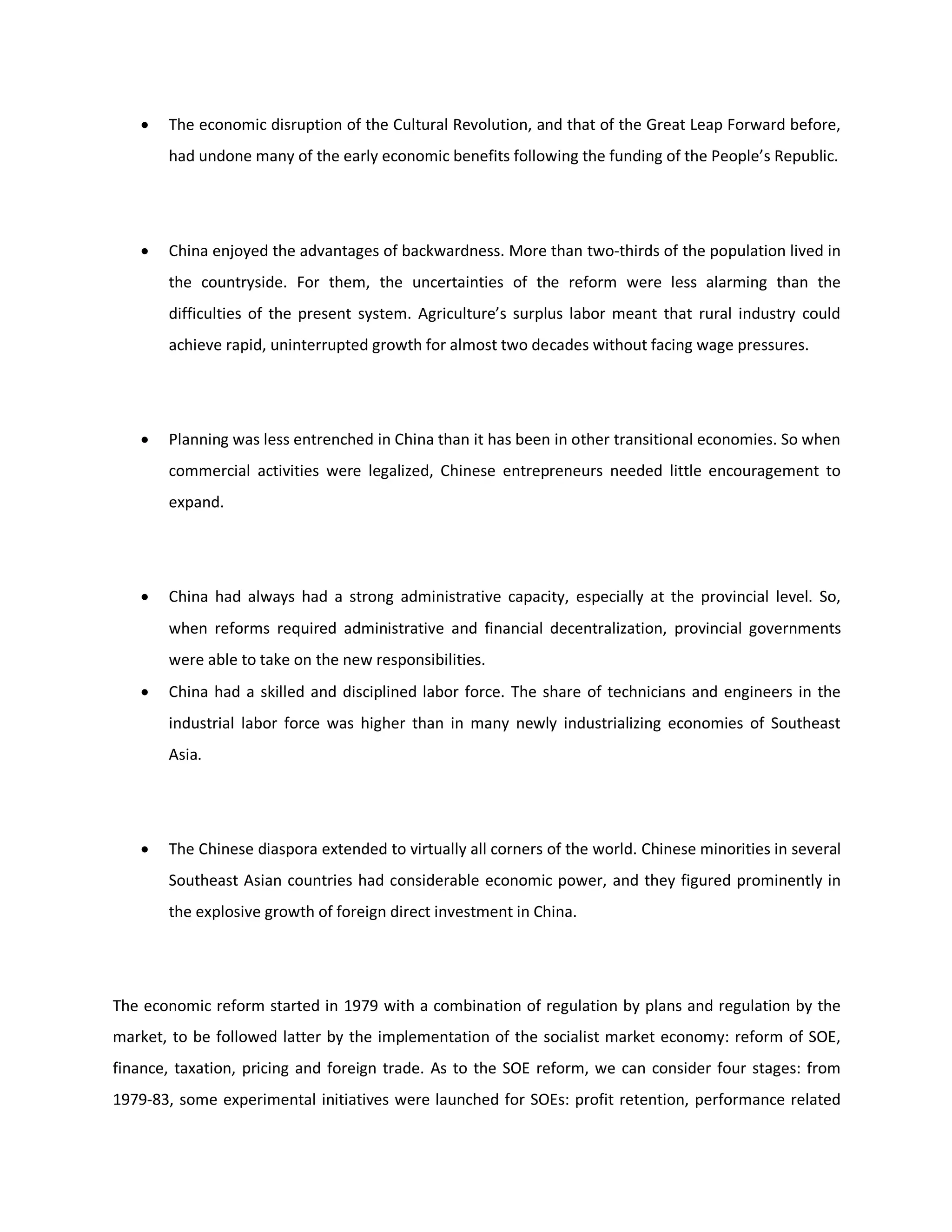 The chinese economic reform | PDF | Economy | Business and Finance