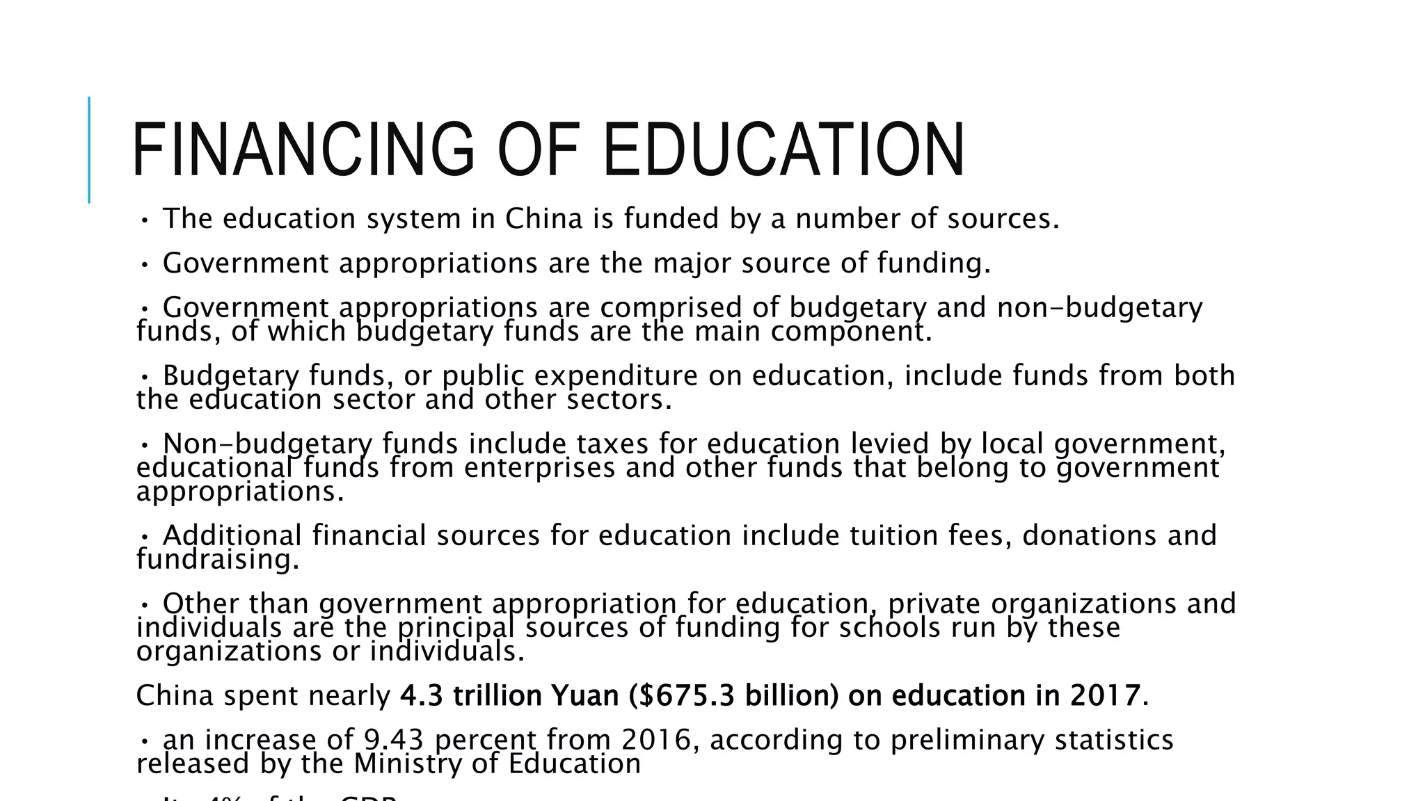 The Chinese Education System | PPTX