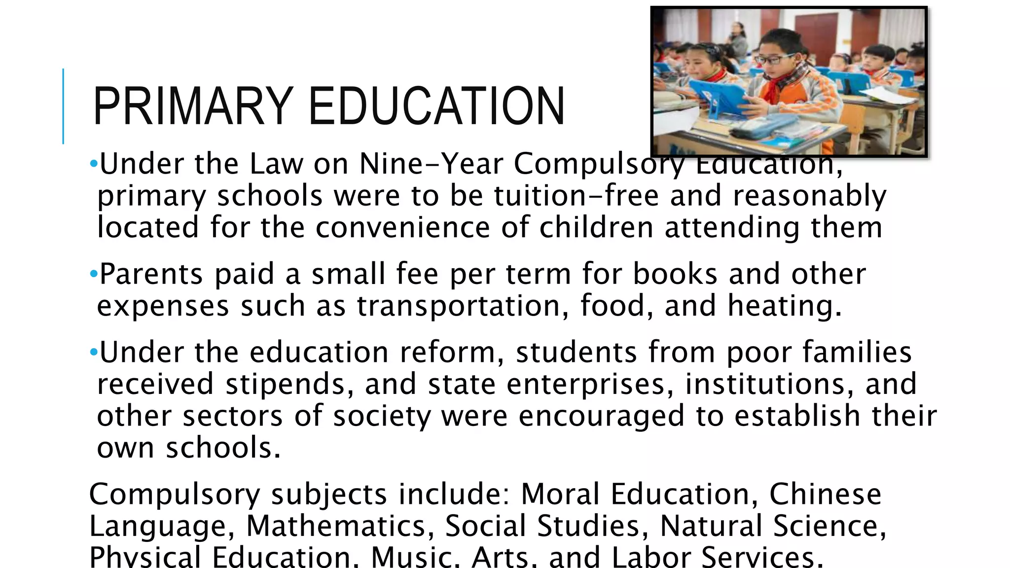 The Chinese Education System | PPTX