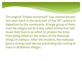 The chipko movement | PPTX