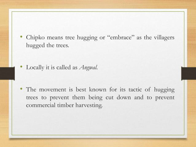 English 10 Lesson - The Chipko Movement.ppt