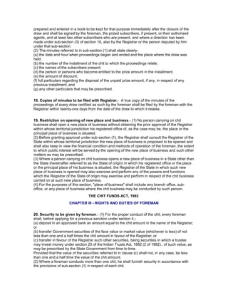 The chit funds act | PDF