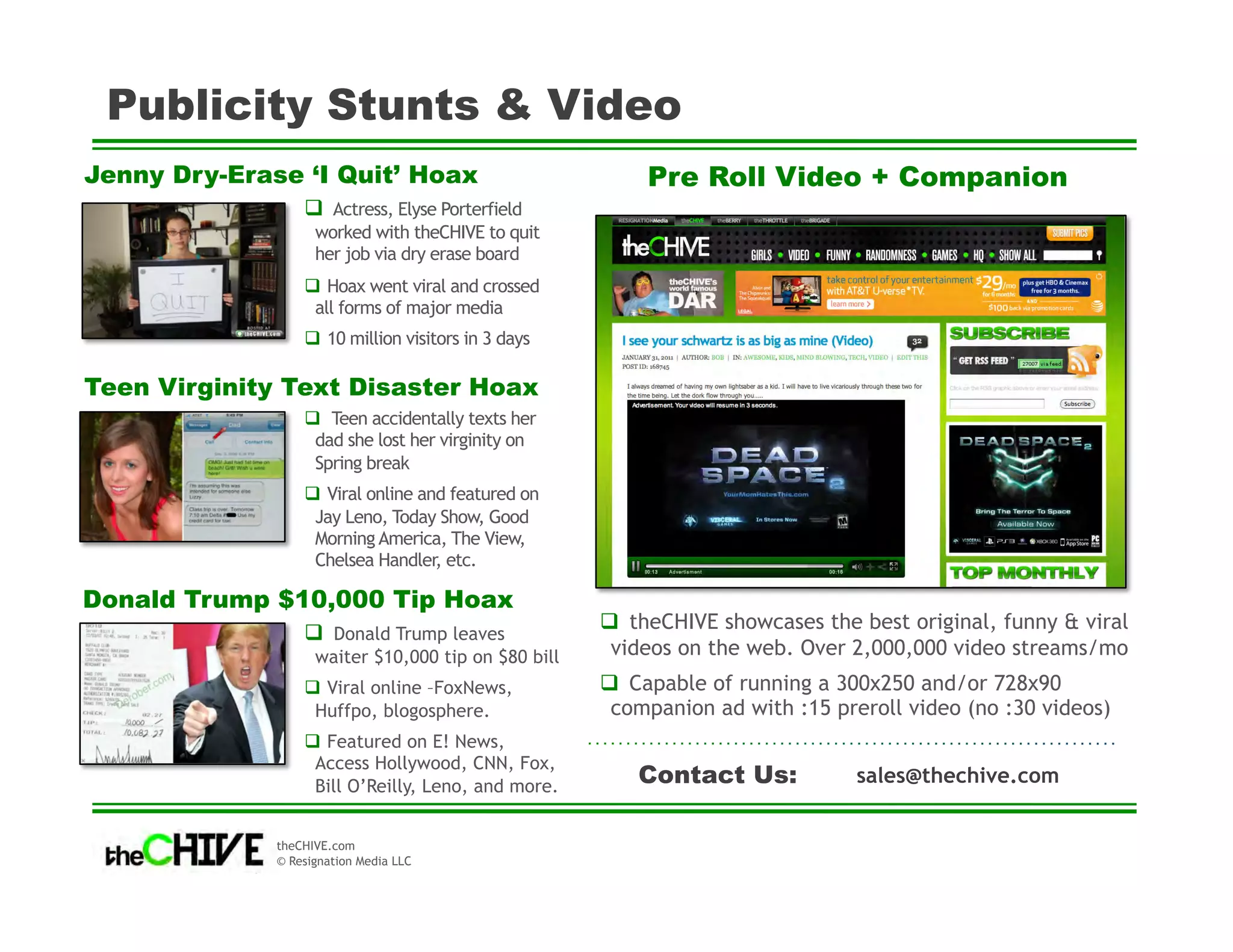 TheChive Advertising Media Kit | PDF | Internet | Computing