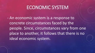 The choice of an economic system | PPTX