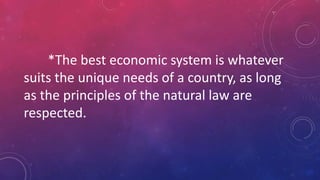 The choice of an economic system | PPTX