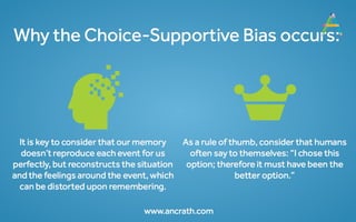 Cognitive Biases: How the Choice-Supportive Bias will impact your pitch ...