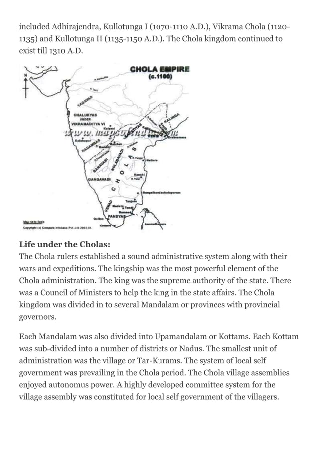 The cholas empire | DOCX | Asia Travel | Travel Locations