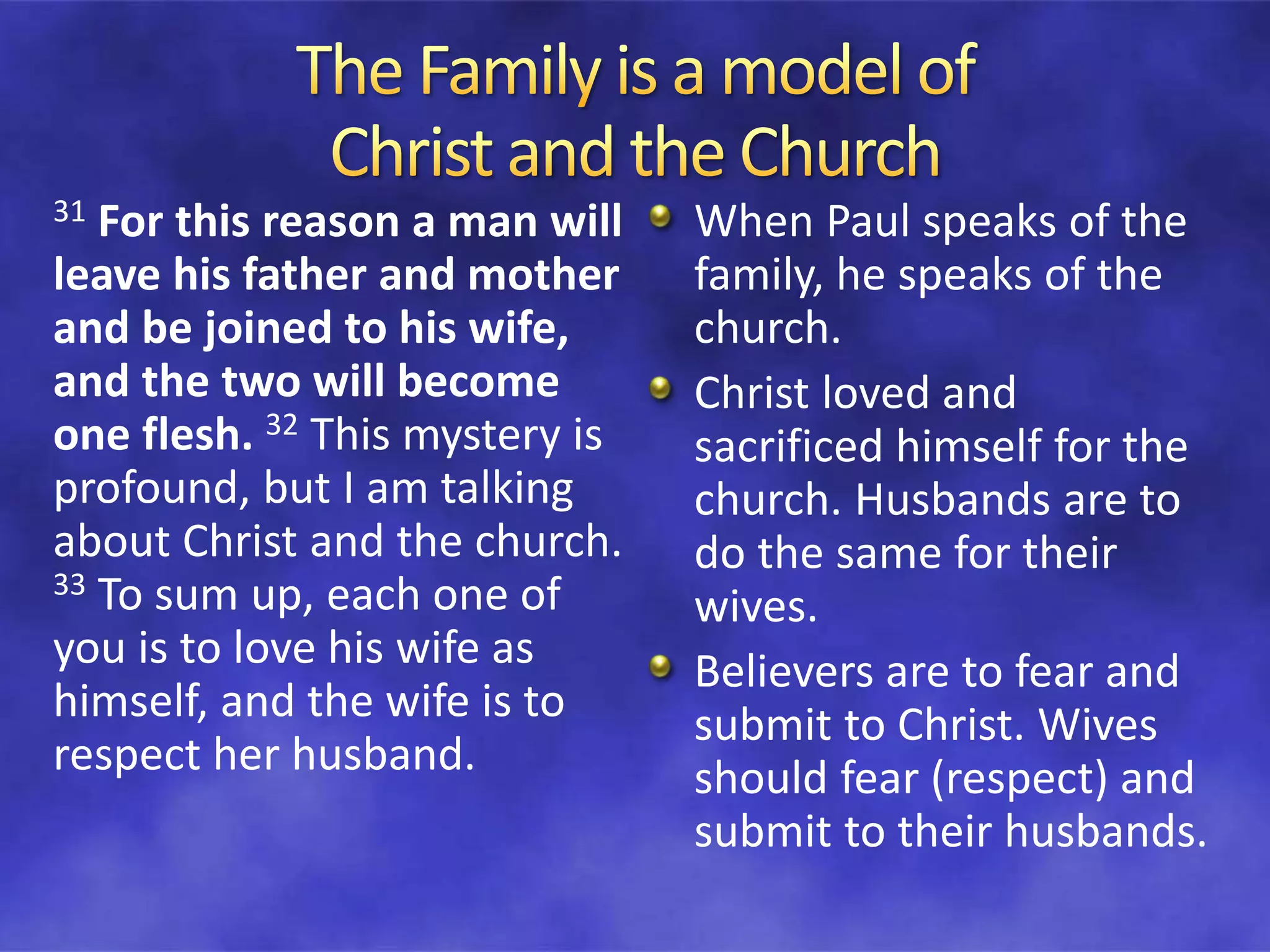 The Christ Centered Life (Part 3, cont): The Christ Centered Family ...