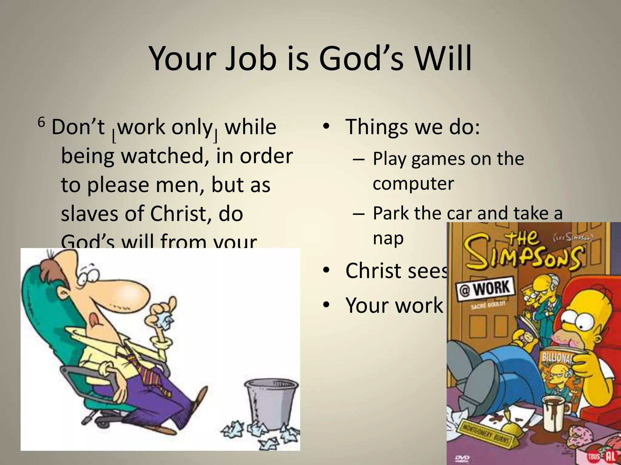 The Christ Centered Life (Part 4): The Work Place | PPTX | Christianity ...