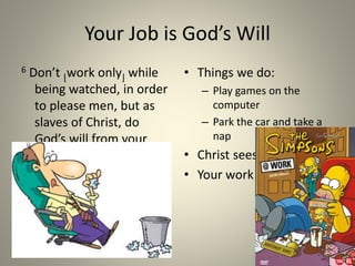 The Christ Centered Life (Part 4): The Work Place | PPT