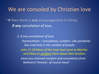 The Christ Centered Life - Philippians 2:1-11 | PDF
