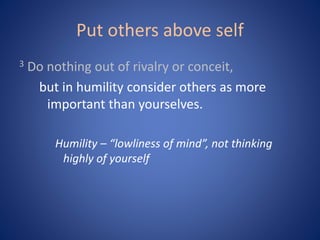 The Christ Centered Life (Part 6): Unity Through Humility | PPTX ...
