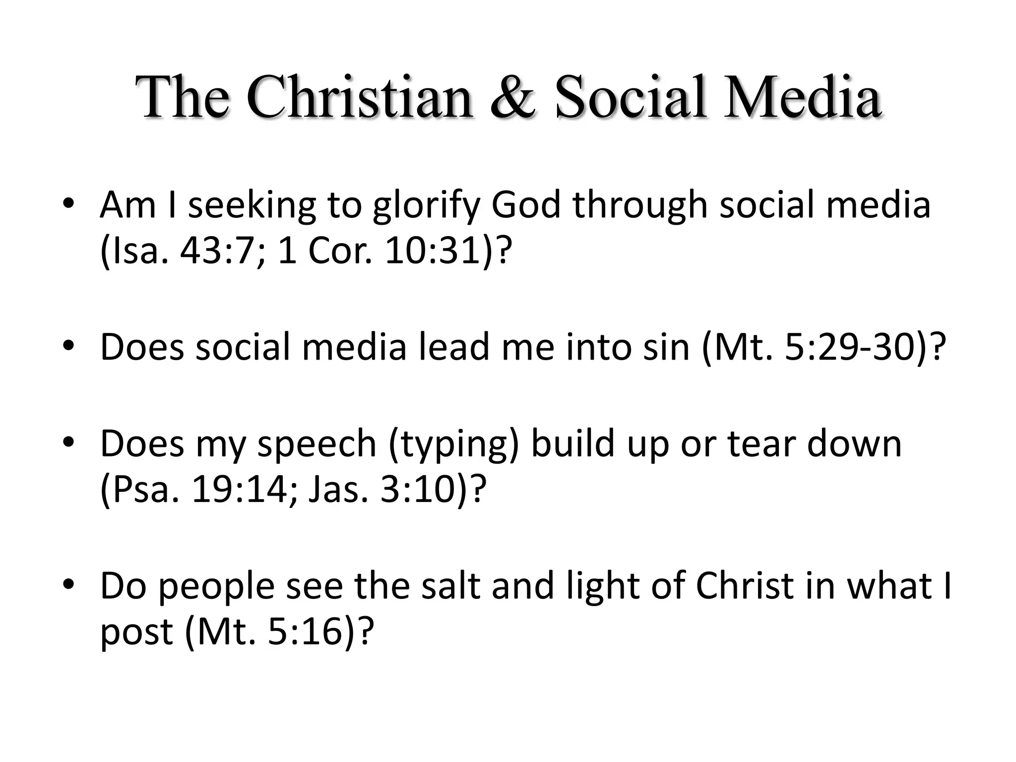 The Christian and Social Media.ppt