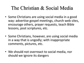 The Christian and Social Media.ppt