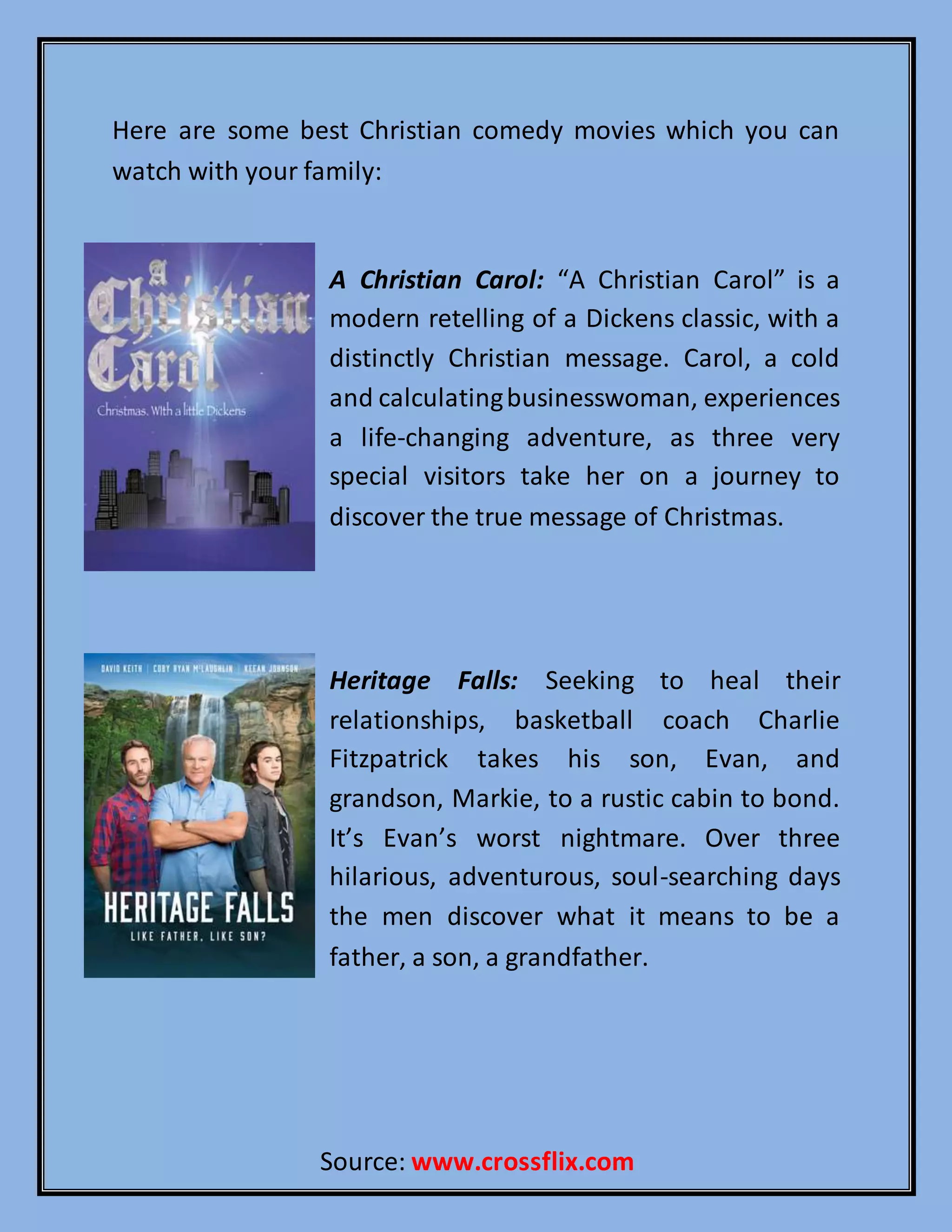 The christian comedy movies | DOCX | Gospel Music | Music