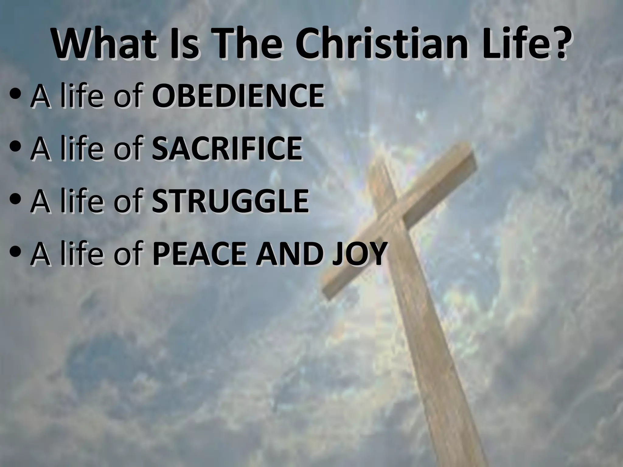 The christian life | PPT