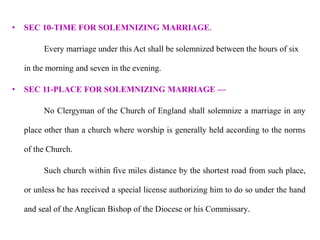 The Christian Marriage Act 1872 | PPTX | Wedding | Personal ...