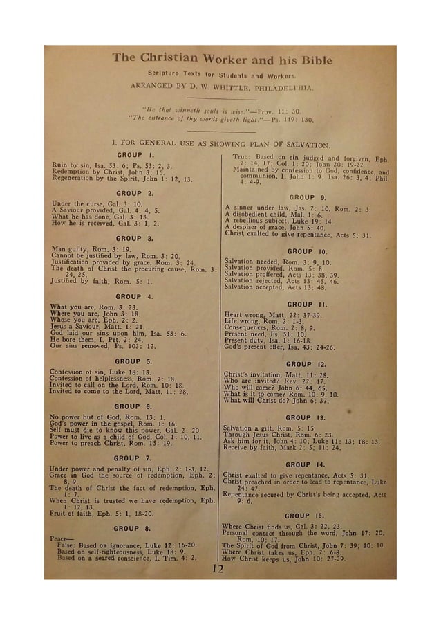 The Christian Worker and his Bible | PDF