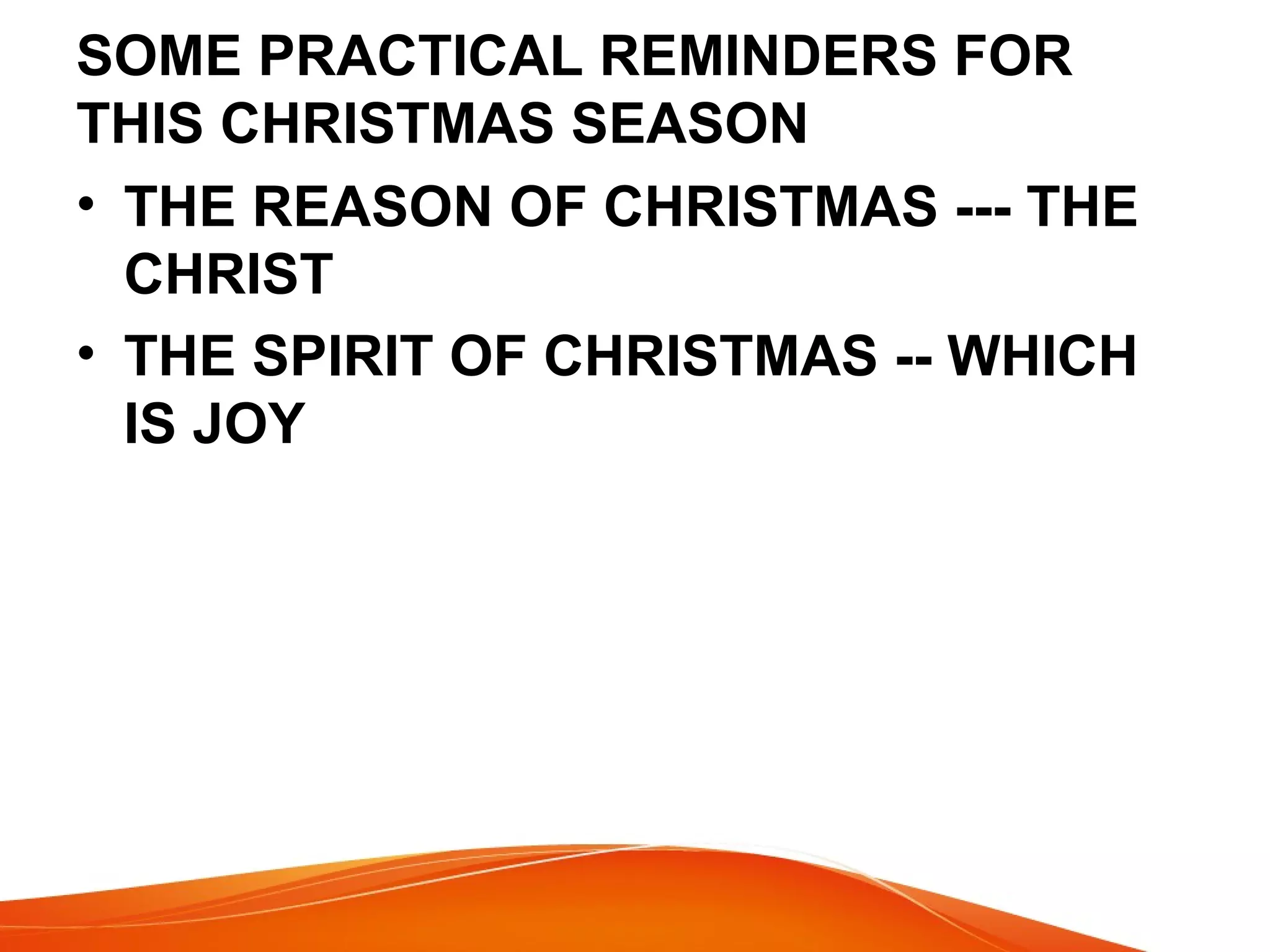 The christmas reminders | PPT