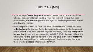 The Christmas Story (Part II) | Lk 2:1-20 Bible Study | PPTX