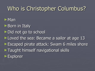 The Christopher Columbus Question | PPT