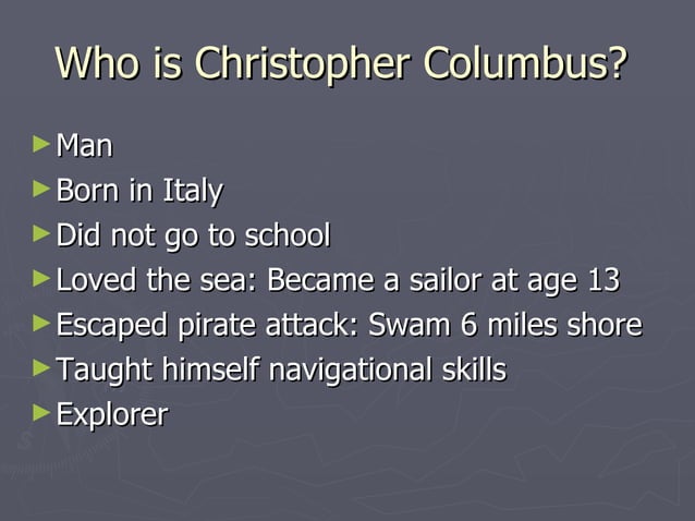 The Christopher Columbus Question | PPT