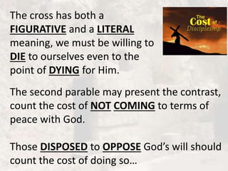 The_Chronological_Life_of_Christ_Part_102_Calculate_the_Cost | PPT