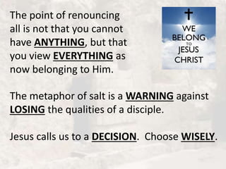 The_Chronological_Life_of_Christ_Part_102_Calculate_the_Cost | PPT