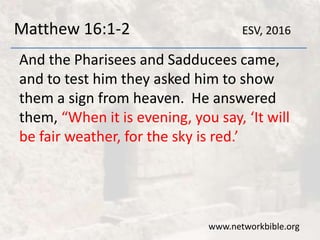The_Chronological_Life_of_Christ_part_68_Spiritual_Depth | PPTX