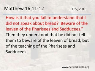 The_Chronological_Life_of_Christ_part_68_Spiritual_Depth | PPTX