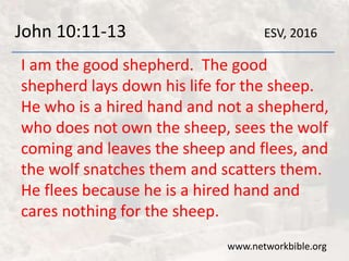 The_Chronological_Life_of_Christ_Part_84_The_Good_Shepherd | PPTX