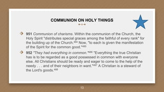The church as a communion of saints | PPTX