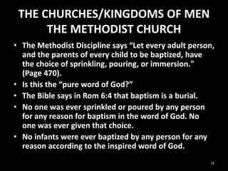 The churches of men, the Methodist Church | PPTX