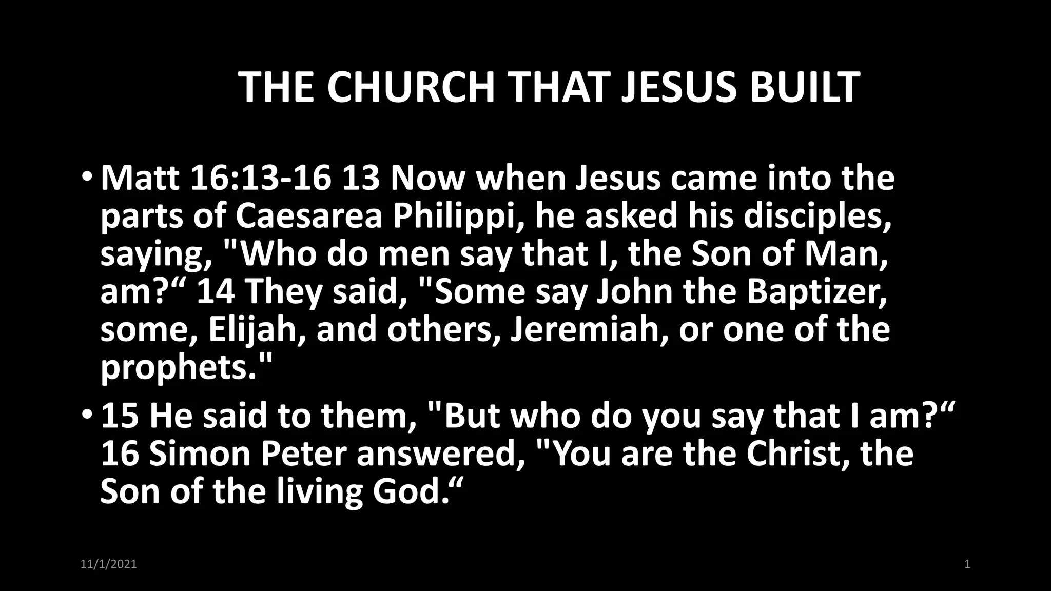 The Church Jesus Built revised | PPTX