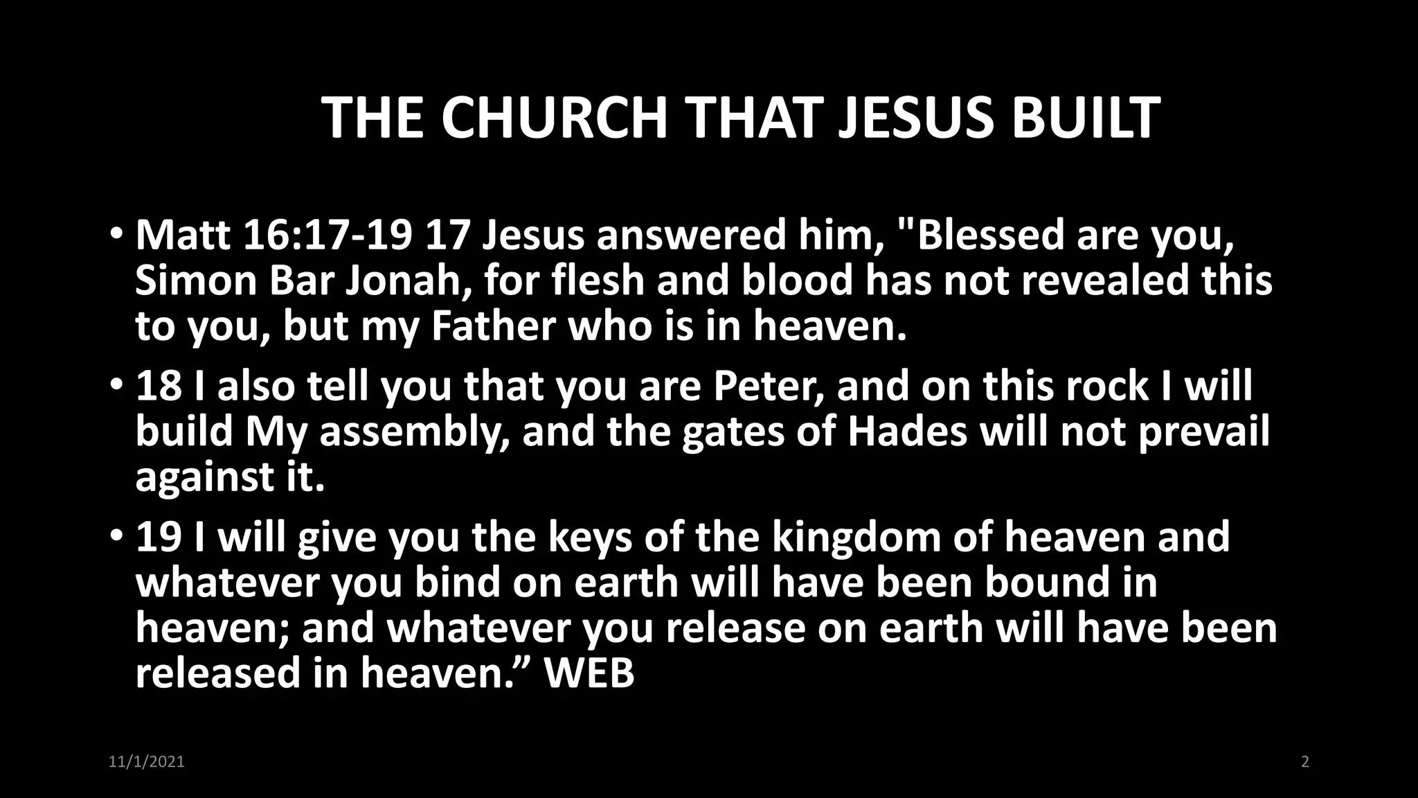 The Church Jesus Built revised | PPTX