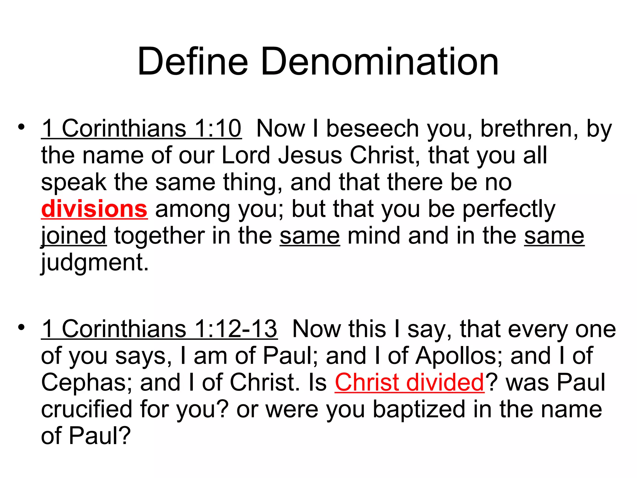 The churches of Christ | PPT