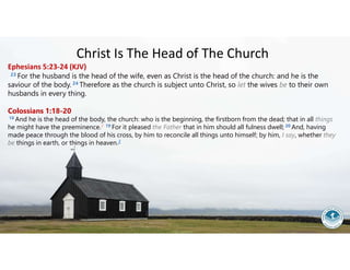 The Church of Jesus Christ Series - Chapter 2 - Christ's Vision For The ...