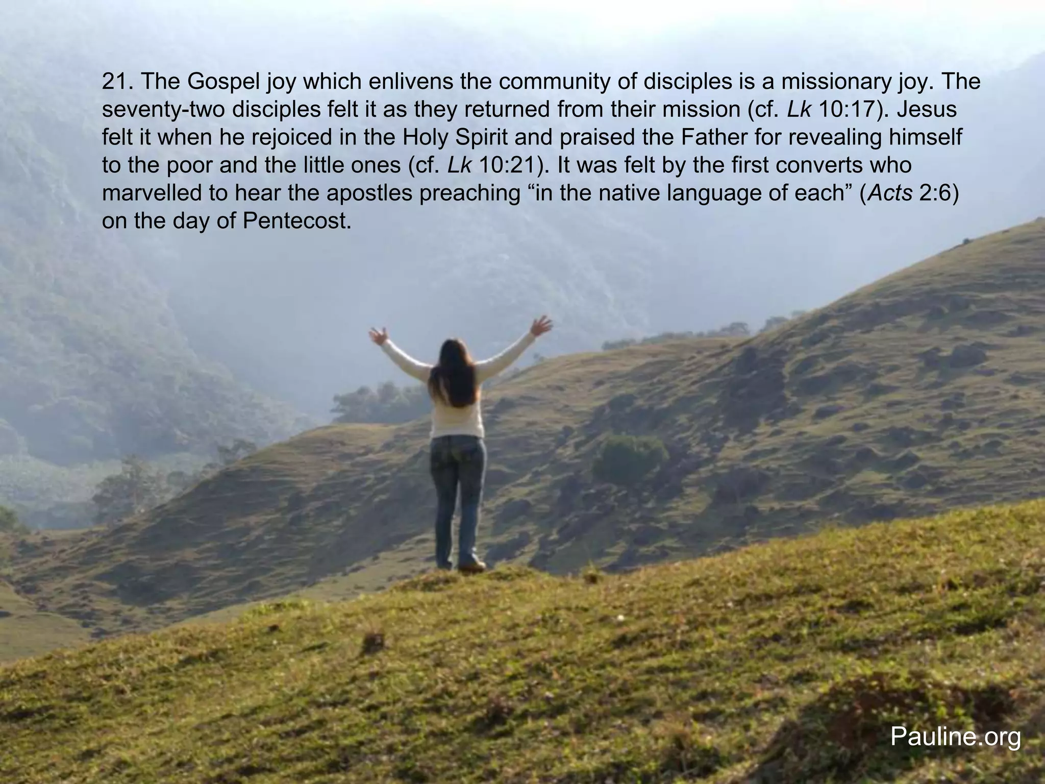 Pope Francis: the church’s missionary transformation | PPT