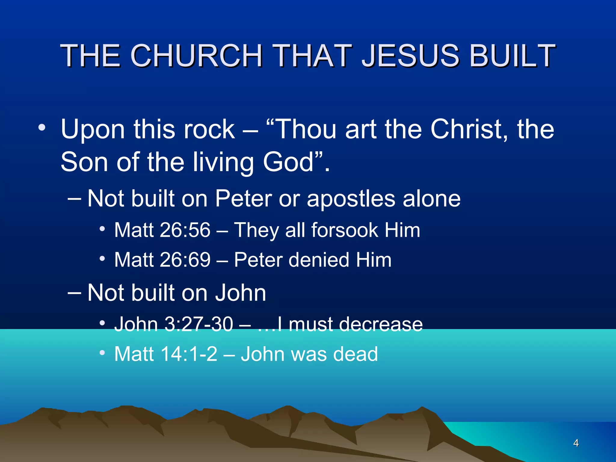 The Church that Jesus Built | PPT | Christianity | Religion & Spirituality