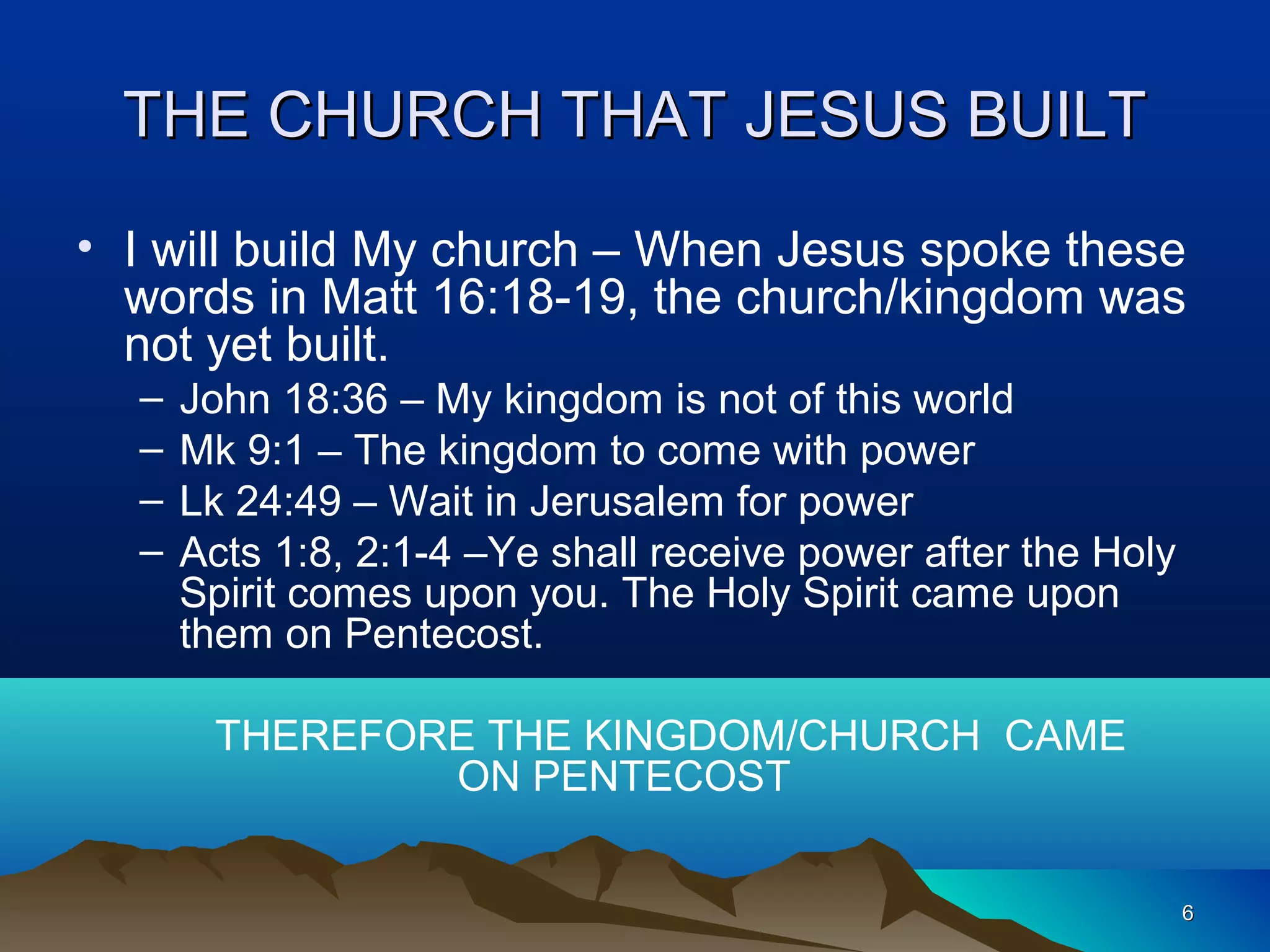 The Church that Jesus Built | PPT | Christianity | Religion & Spirituality