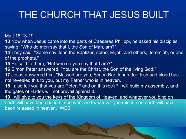 The Church that Jesus Built | PPT