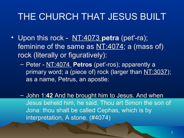 The Church that Jesus Built | PPT