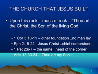 The Church that Jesus Built | PPT | Christianity | Religion & Spirituality