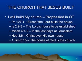 The Church that Jesus Built | PPT | Christianity | Religion & Spirituality