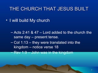 The Church that Jesus Built | PPT
